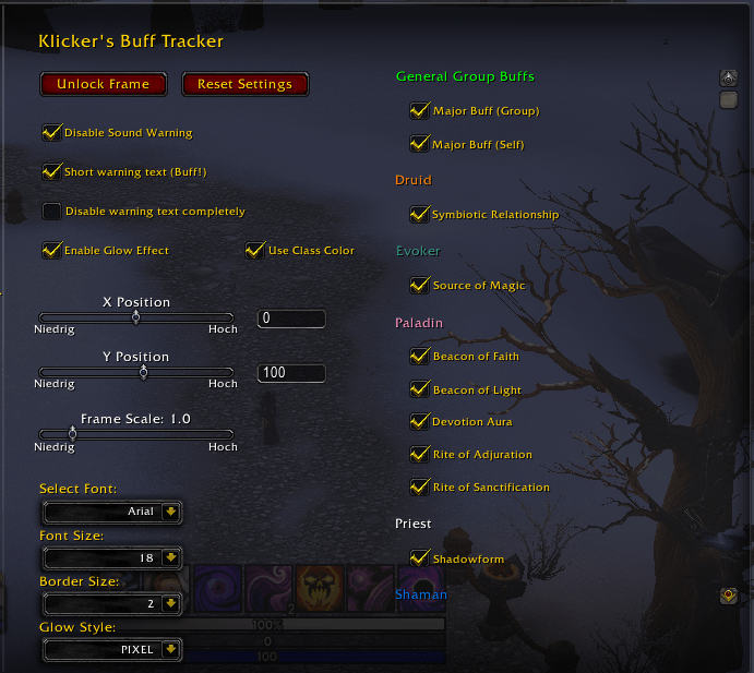Klicker's Buff Tracker - Gallery - World of Warcraft Addons - CurseForge