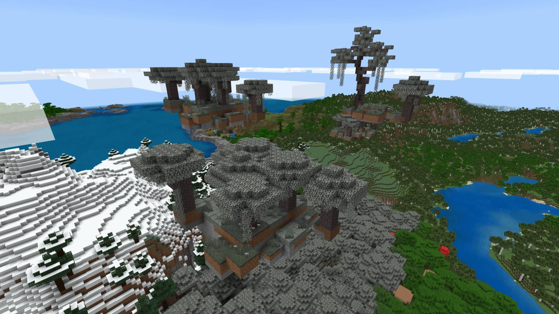 Sky Land Structures - Pale Garden - Minecraft Bedrock Addons - CurseForge