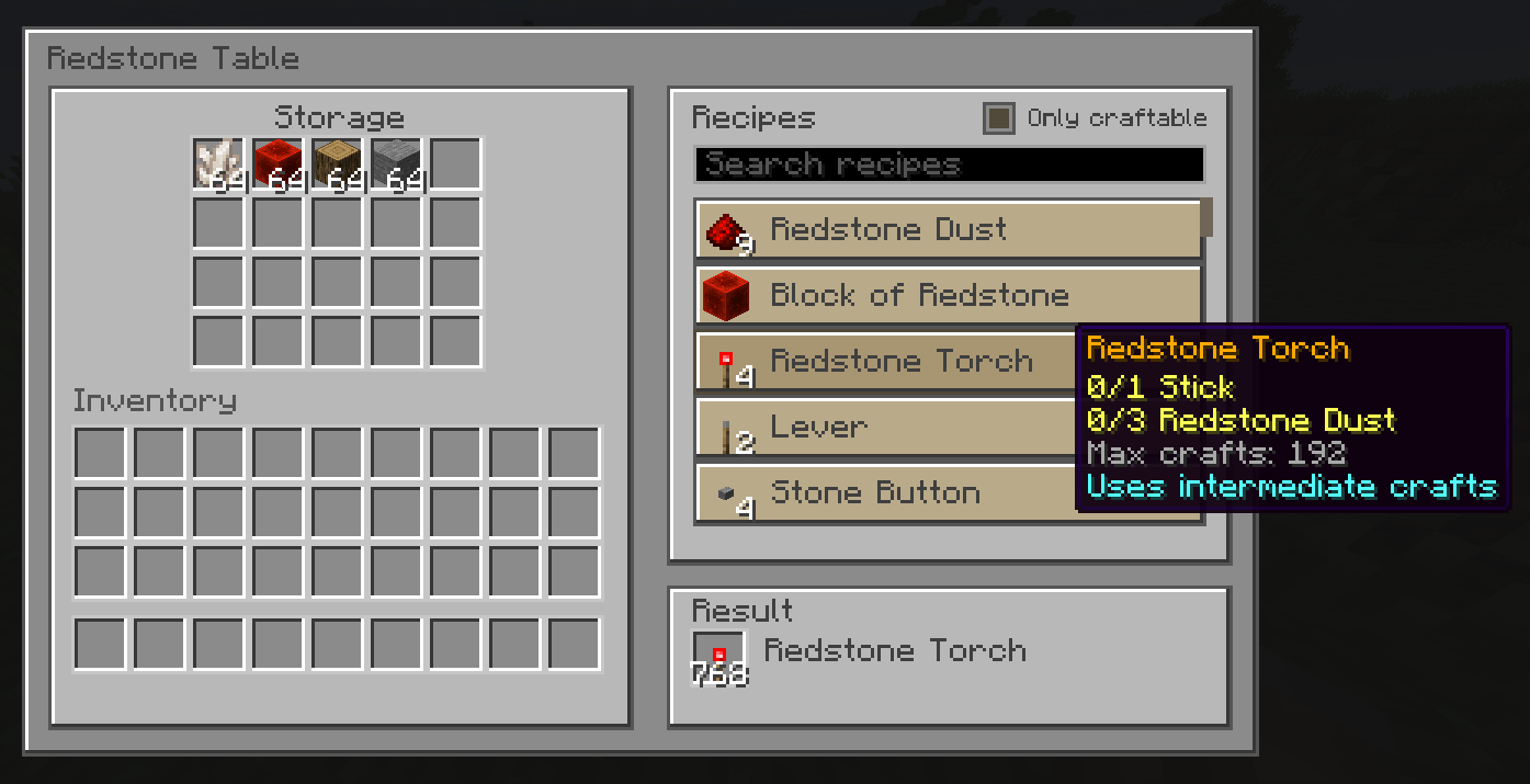 Pepsi's Redstone Table - Minecraft Mods - CurseForge