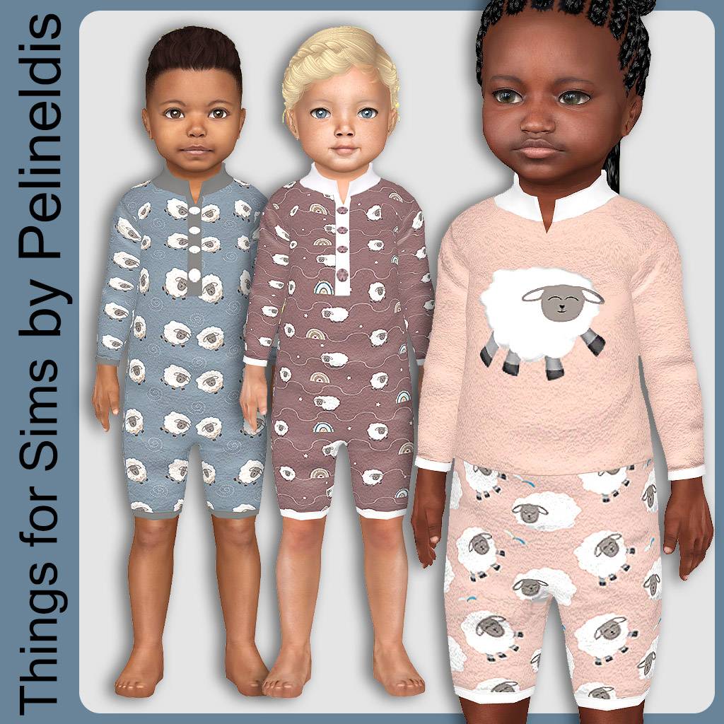 Toddler Cute Sheep Sleepwear - The Sims 4 Create a Sim - CurseForge