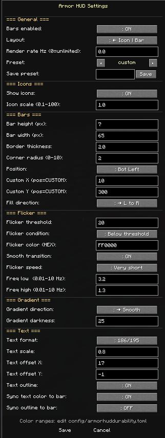 Armor HUD Durability Bars - Minecraft Mods - CurseForge