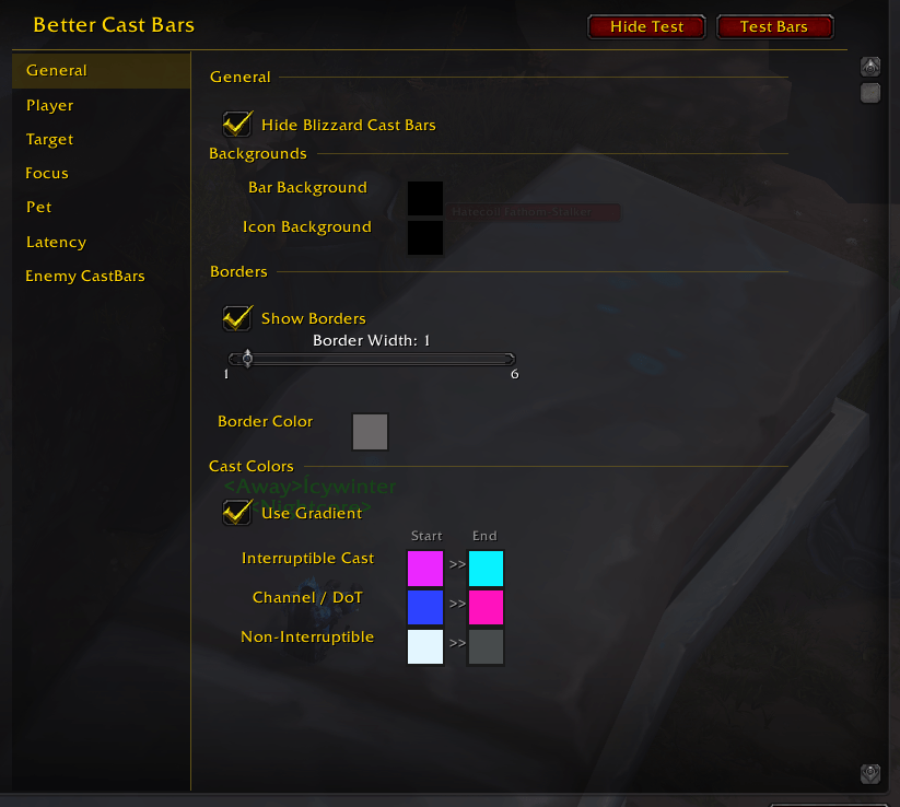 Better Cast Bars - Gallery - World of Warcraft Addons - CurseForge