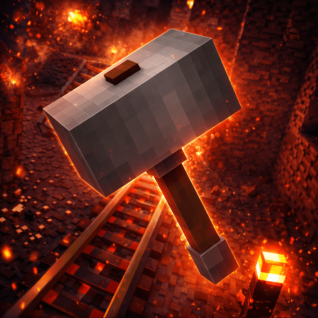 HammersPlus (3x3 BREAKING AREA) - Gallery - Minecraft Bedrock Addons ...