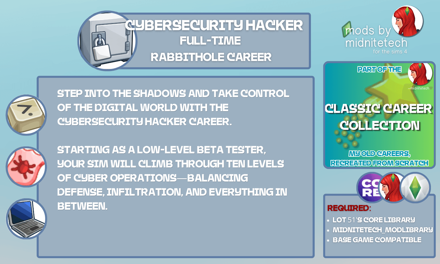 CyberSecurity Hacker (Classic Careers Collection) - The Sims 4 Mods ...