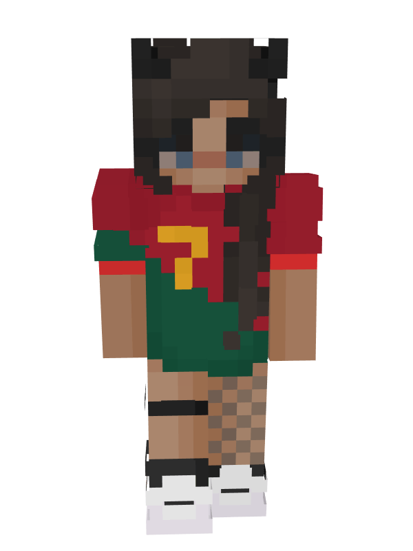 Cristiano Ronaldo Girl Skin - Gallery - Minecraft Bedrock Skins ...