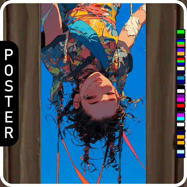🖼️ [ESI] Upside Down Girl (Poster) - Gallery - The Sims 4 Build / Buy ...
