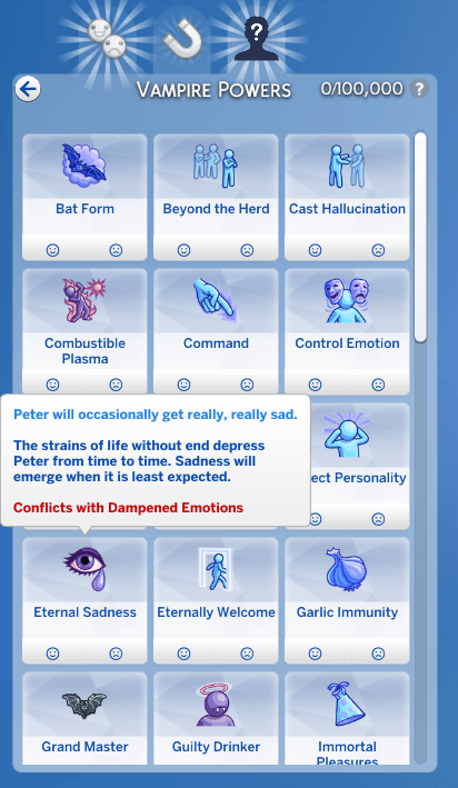 Vampire Powers in CAS - Gallery - The Sims 4 Mods - CurseForge