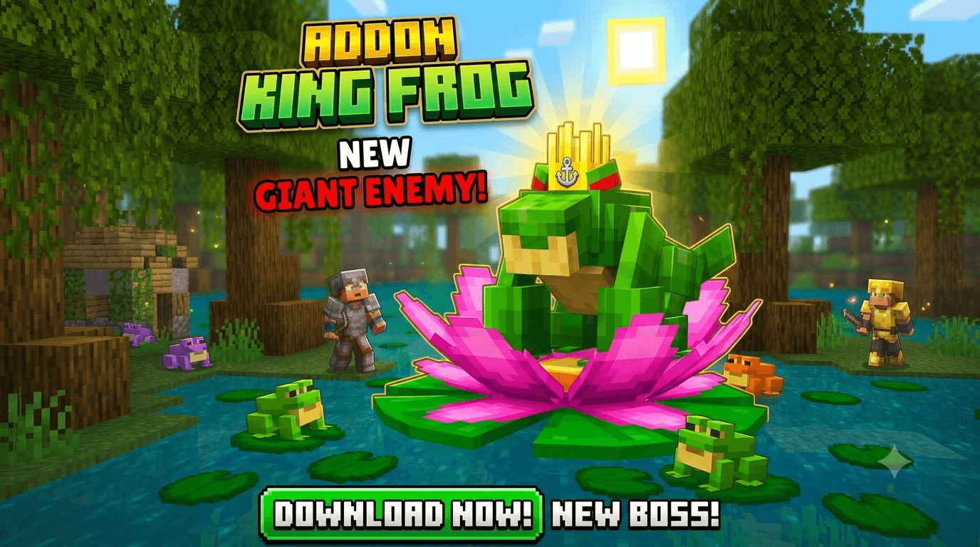 Boss-King Frog - Gallery - Minecraft Bedrock Addons - CurseForge