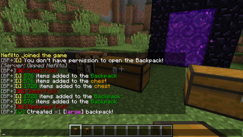 Backpacks plus - Minecraft Bukkit Plugins - CurseForge