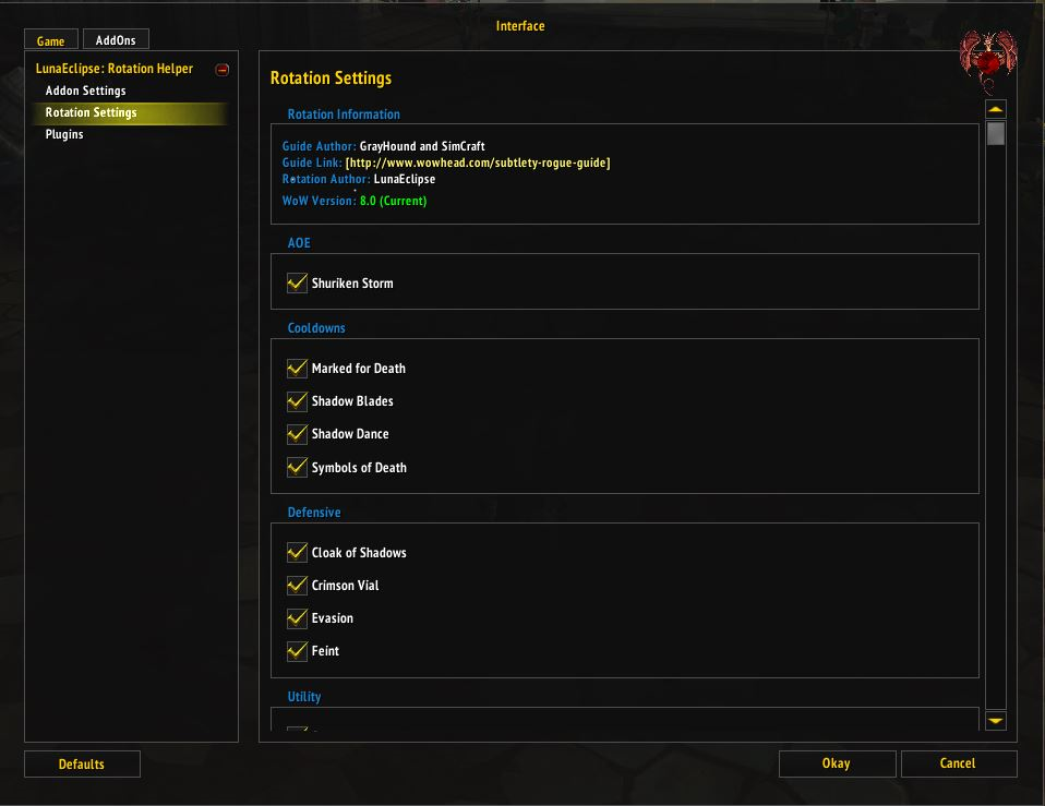 LunaEclipse: Rotation Helper - World of Warcraft Addons - CurseForge