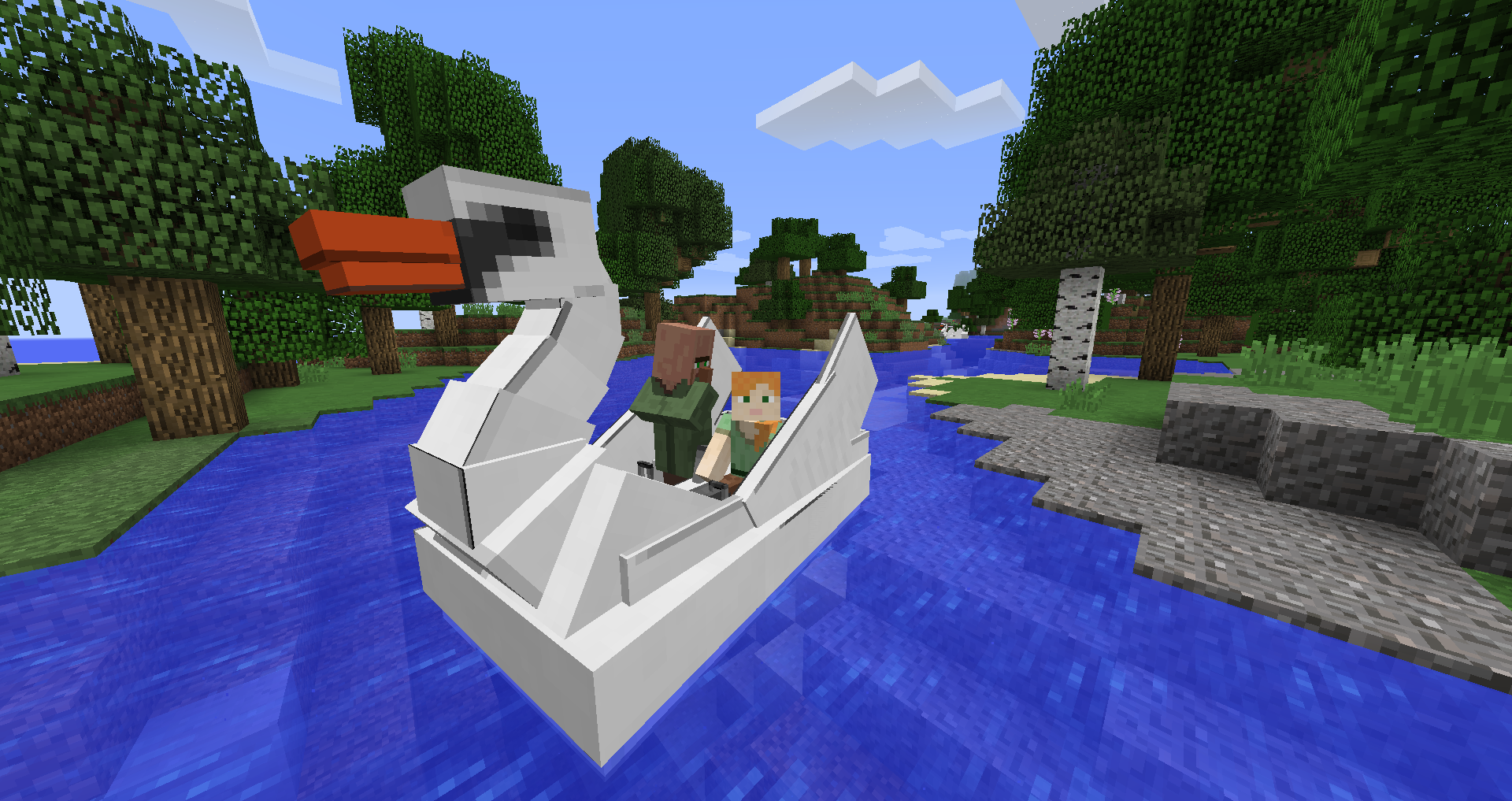 Swan Boats Screenshots - Mods - Minecraft