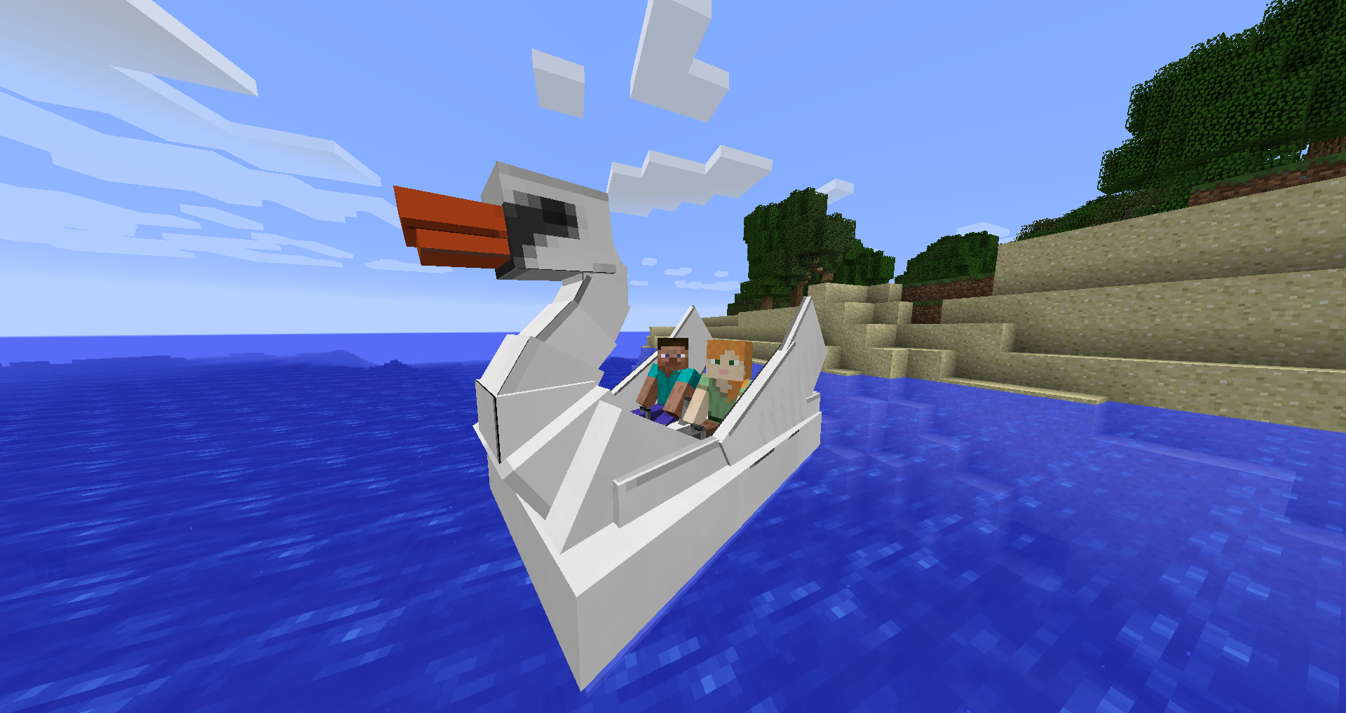 Swan Boats Screenshots - Mods - Minecraft