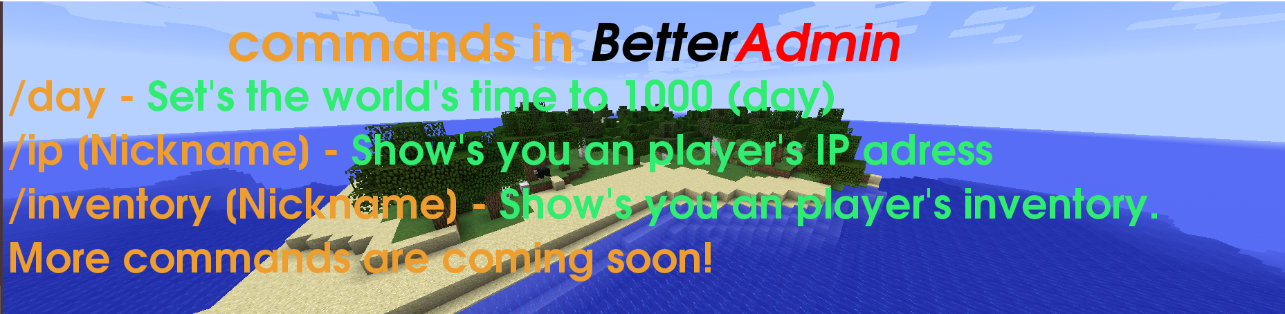 Images - BetterAdmin Tools for MC Admins - Bukkit Plugins - Projects - Bukkit