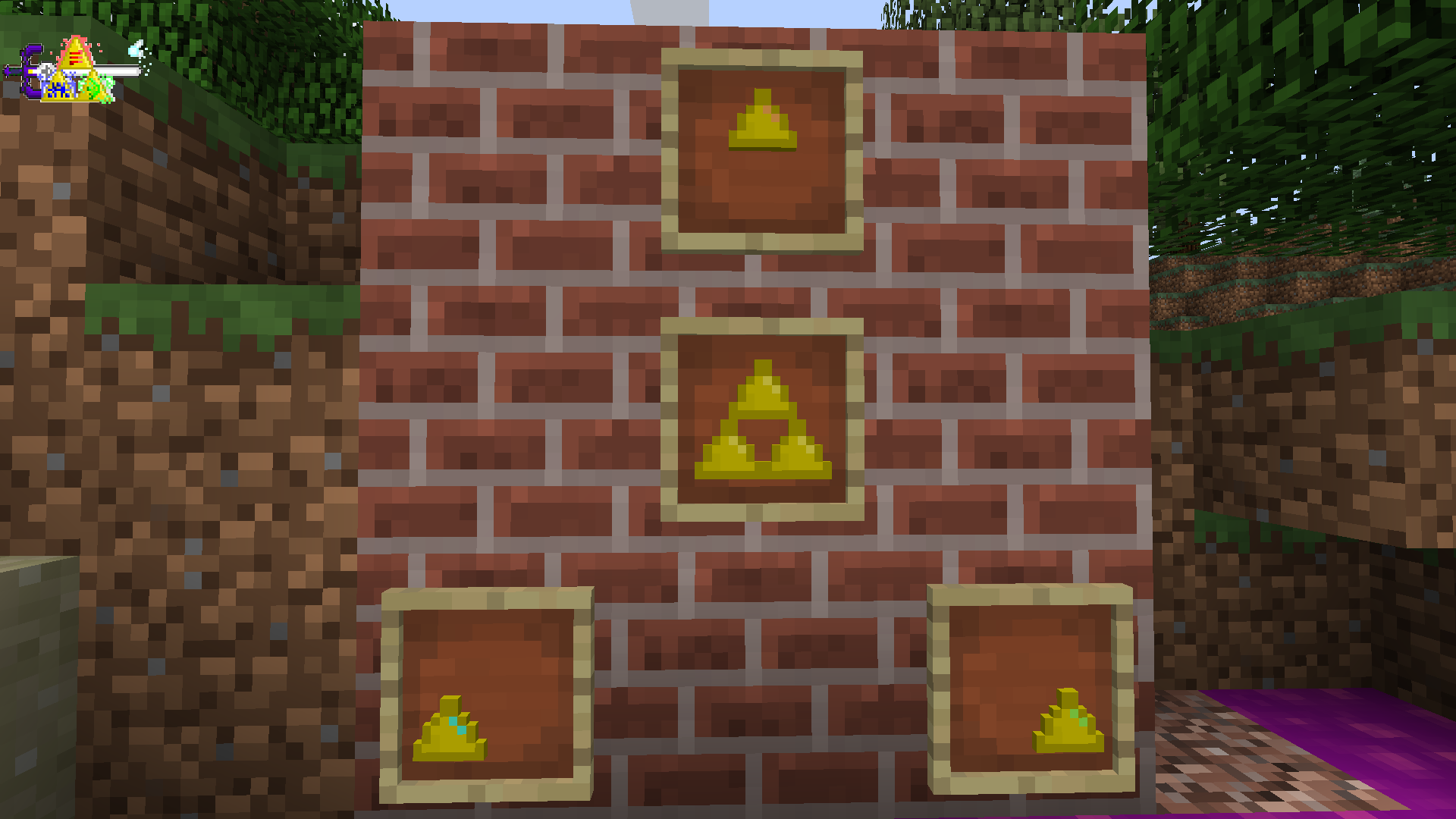 Pixel Art De La Triforce De Minecraft