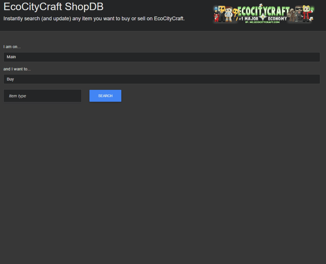 EcoCityCraft ShopDB - Minecraft Mods - CurseForge