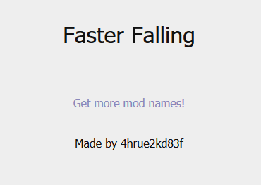 Faster Falling - Gallery - Minecraft Mods - CurseForge