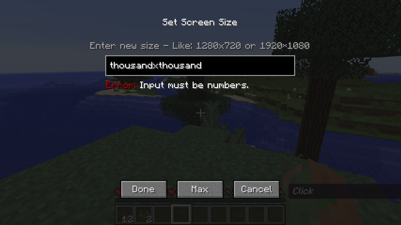 Screen Sizer - Minecraft Mods - CurseForge