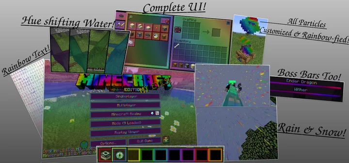 Ultimate Rainbow UI, Particles & More! - Minecraft Resource Packs ...