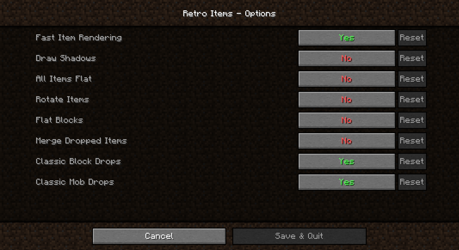 Retro Items - Minecraft Mods - CurseForge