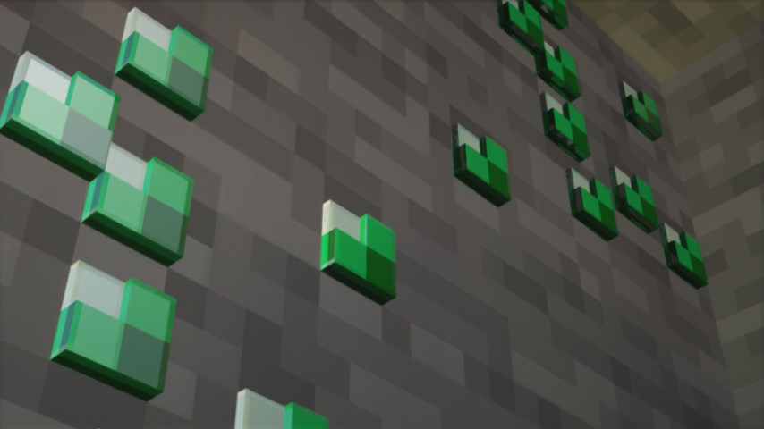 Minecraft Emerald Ore Wallpaper