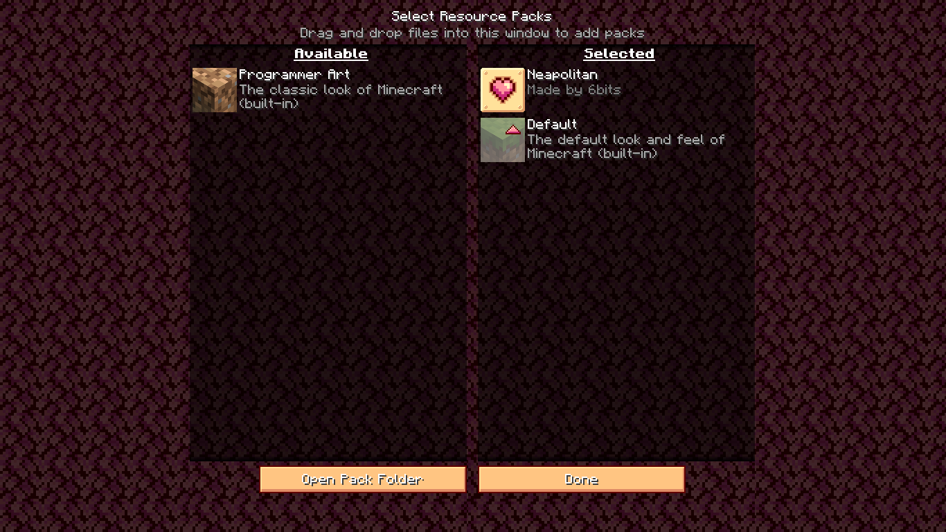 Neapolitan GUI - Gallery - Minecraft Resource Packs - CurseForge