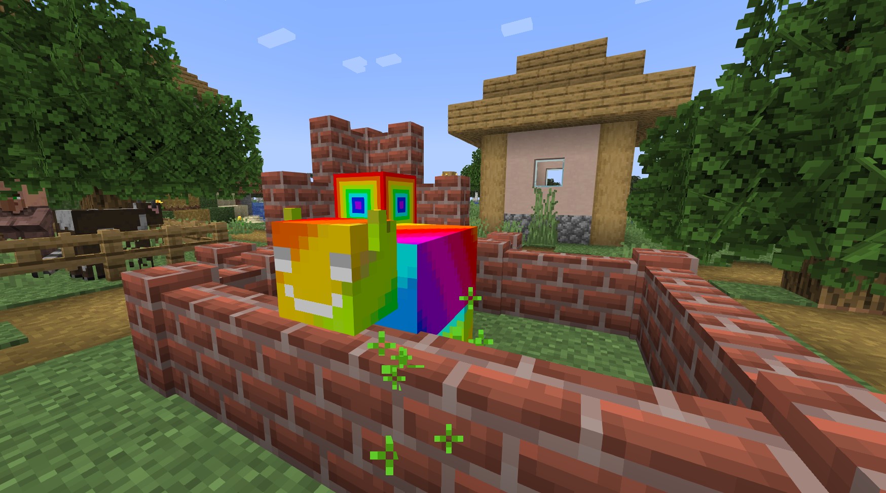 Rainbow Minecraft Builds