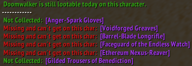 Doomwalker Transmog Tracker - World of Warcraft Addons - CurseForge