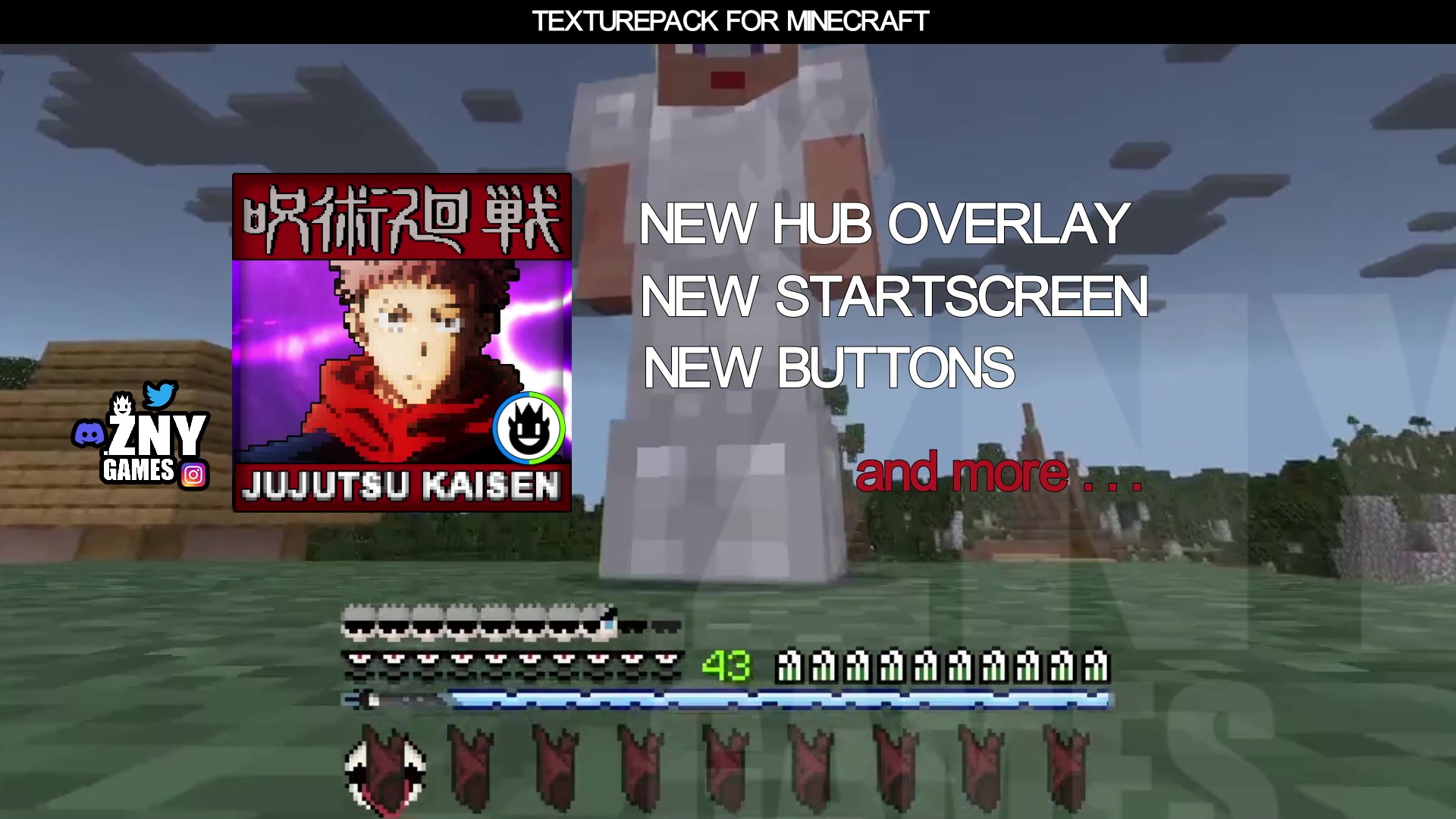 JUJUTSU KAISEN UI [BEDROCK] - Gallery - Minecraft Bedrock Addons ...