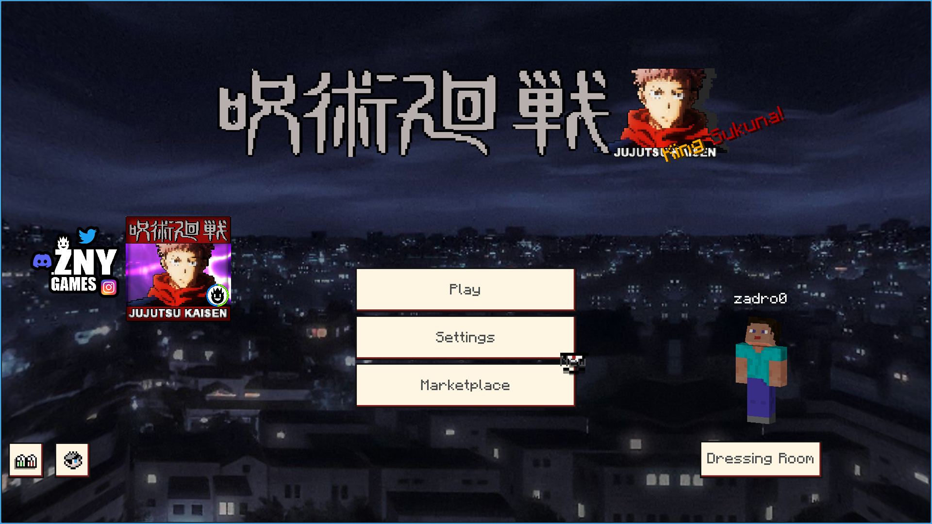 JUJUTSU KAISEN UI [BEDROCK] - Minecraft Bedrock Addons - CurseForge