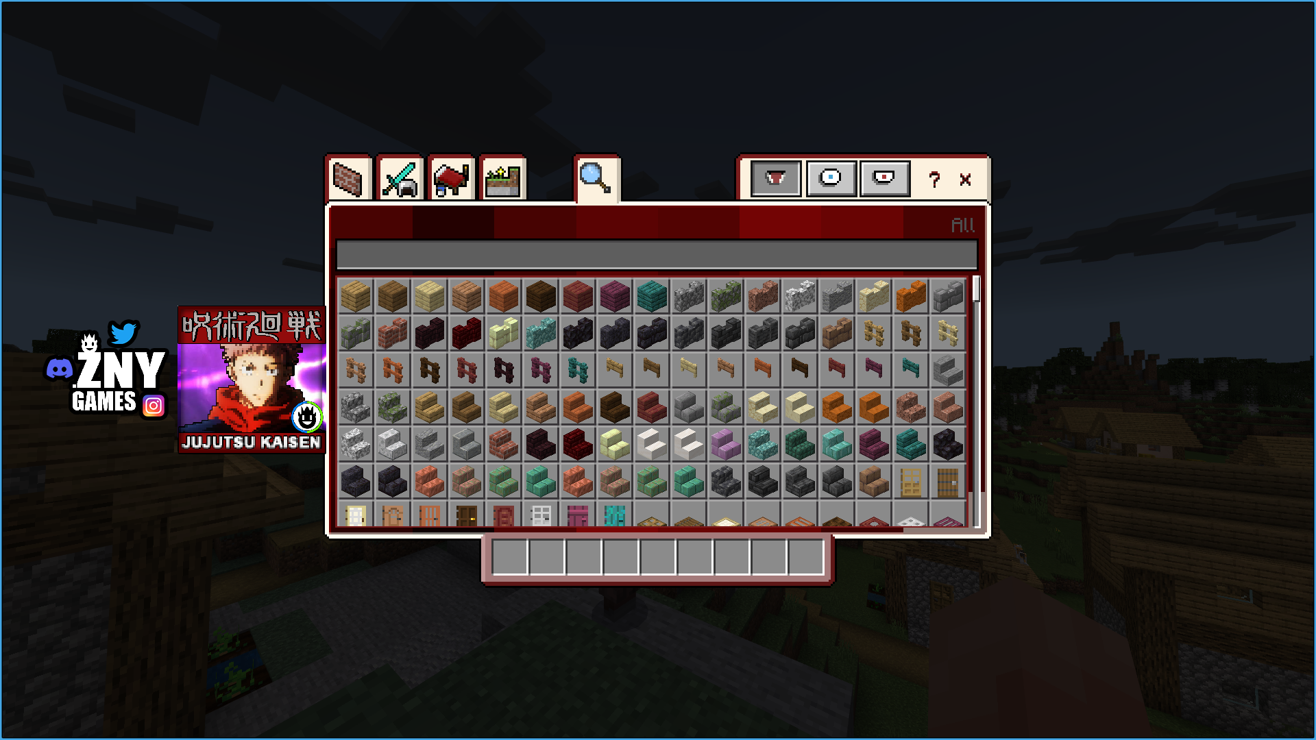 JUJUTSU KAISEN UI [BEDROCK] - Minecraft Bedrock Addons - CurseForge