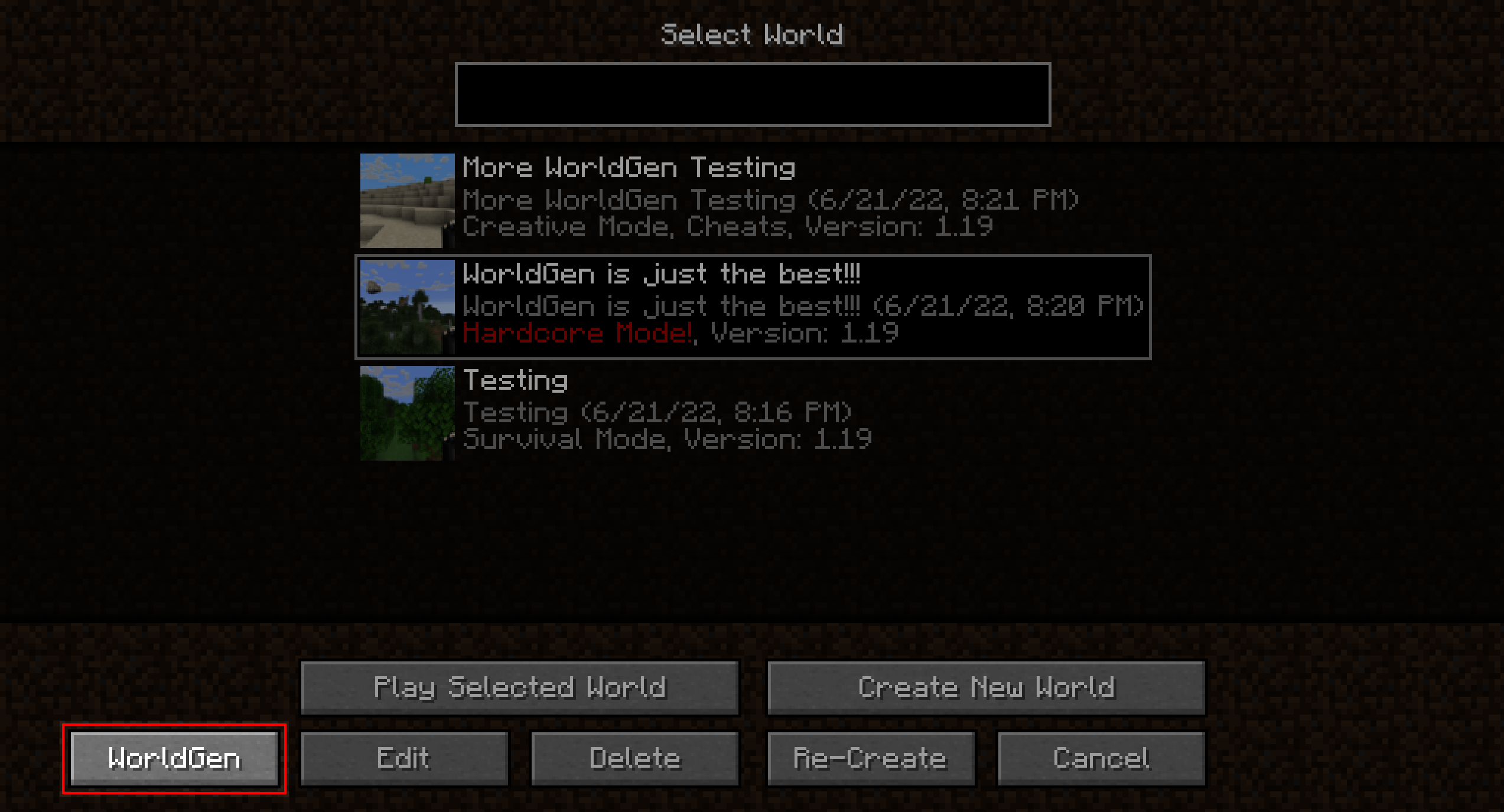 WorldGen - Minecraft Mods - CurseForge