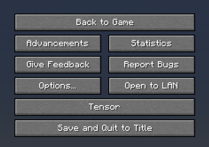 Tensor - Minecraft Mods - CurseForge