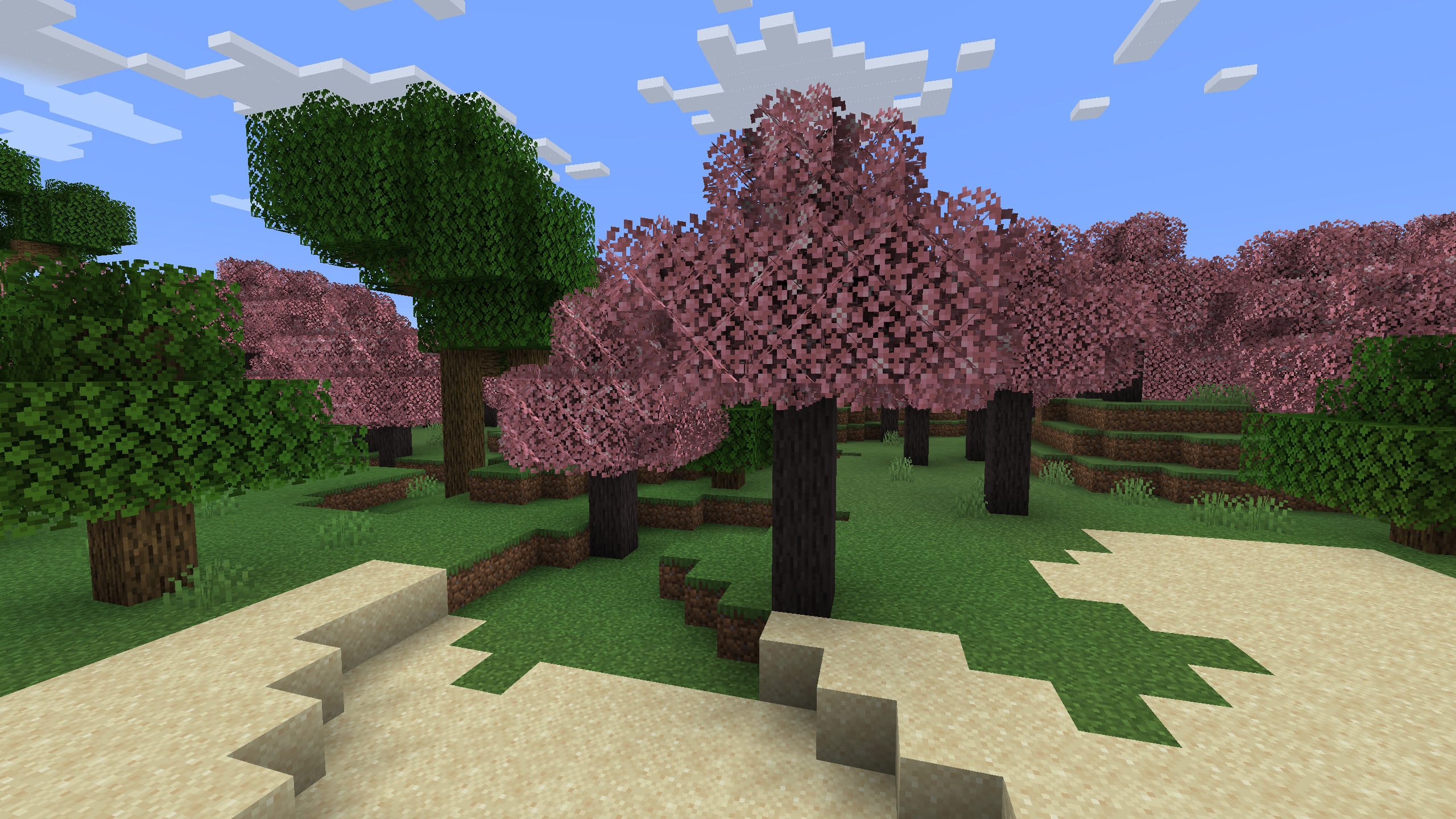 Bushy Sakura Leaves Screenshots - Resource Packs - Minecraft