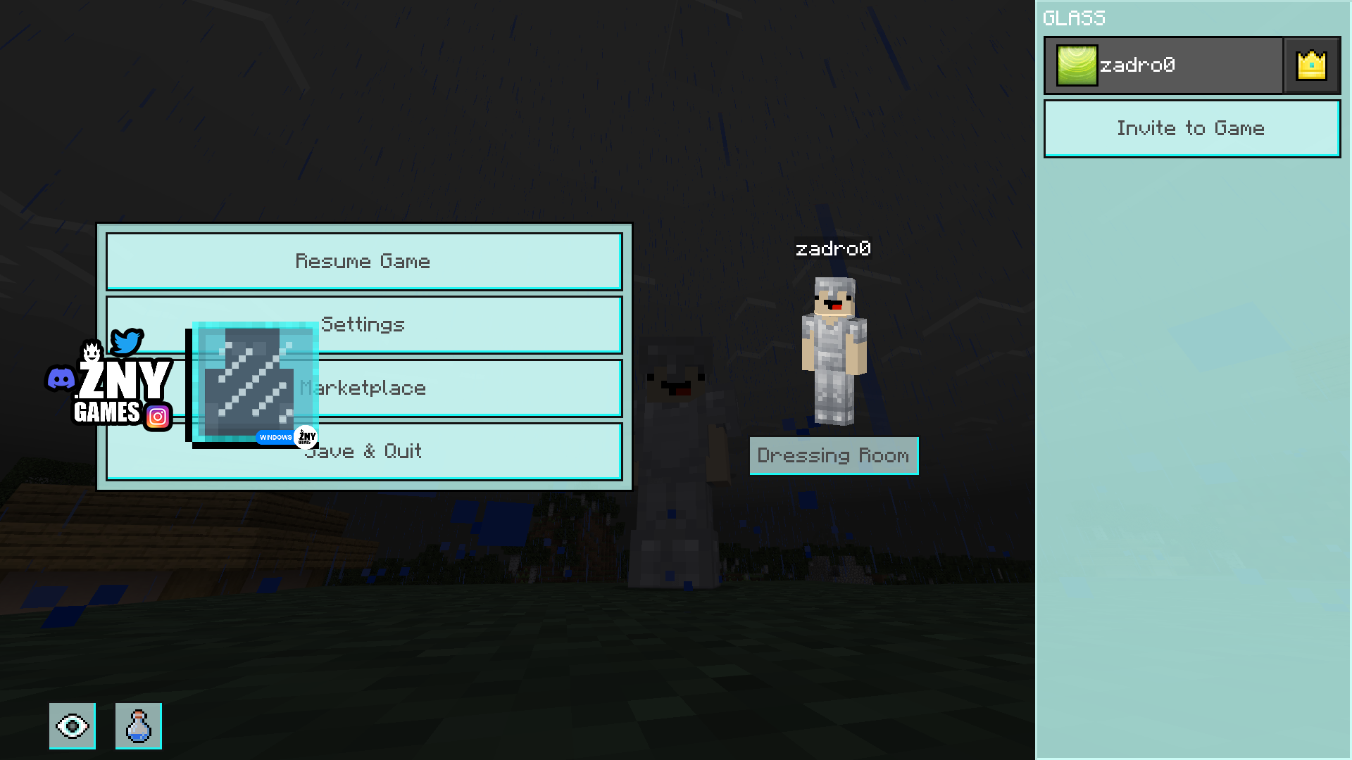 GLASS GUI-Pack - Minecraft Bedrock Addons - CurseForge