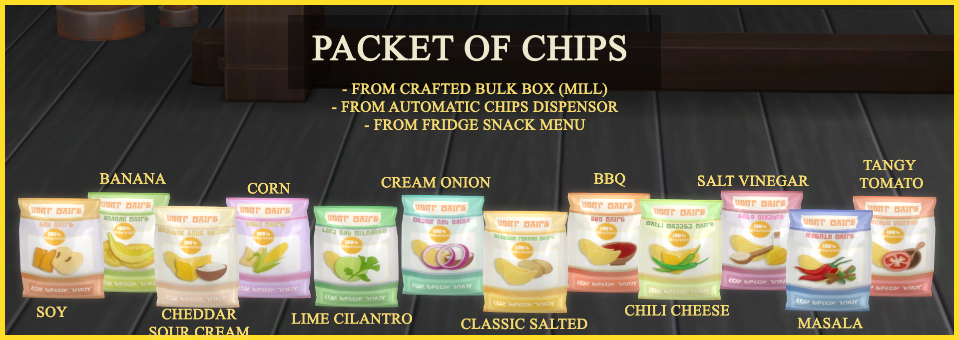 WOMP CHIPS - The Sims 4 Mods - CurseForge