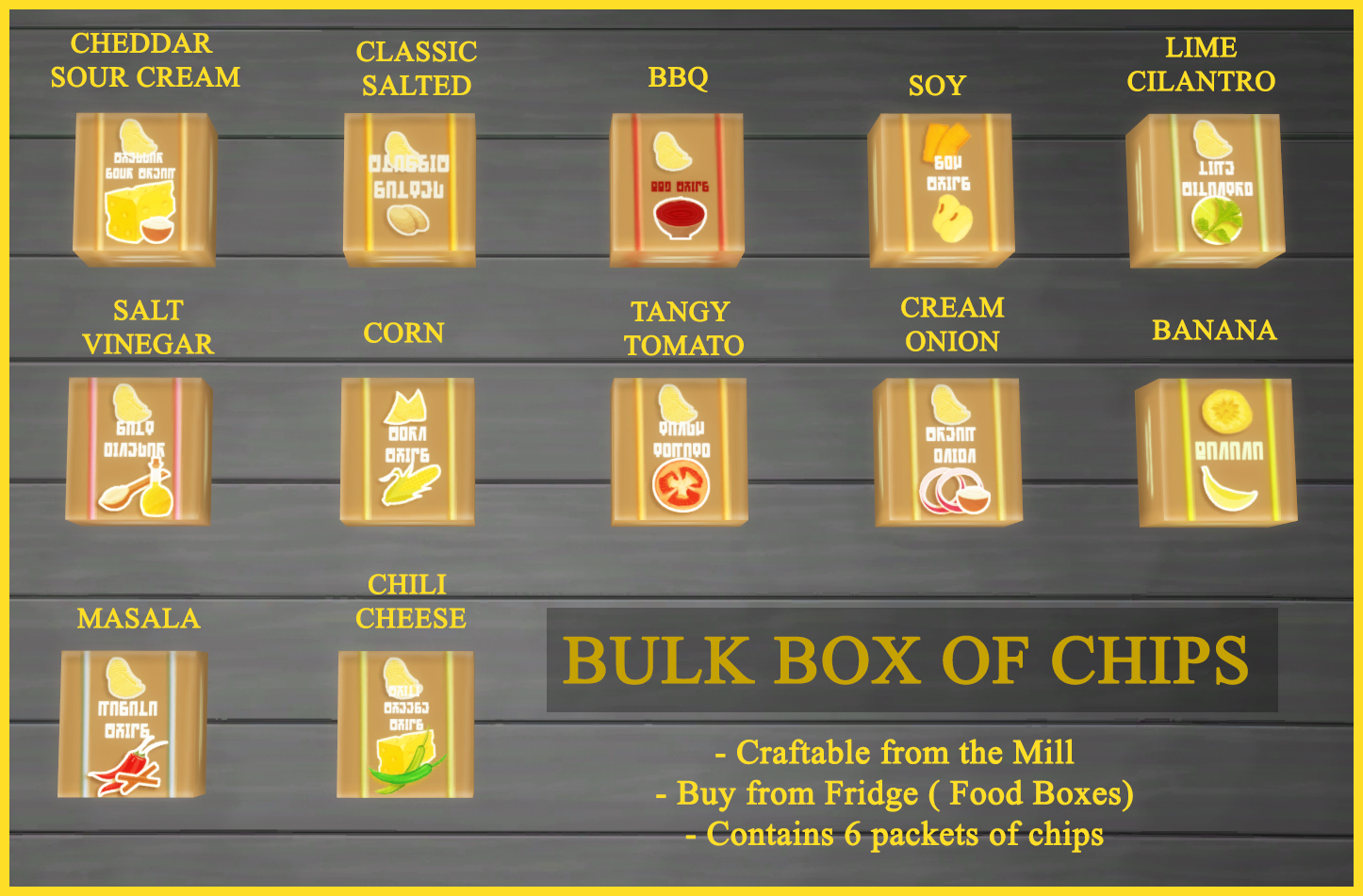 WOMP CHIPS - The Sims 4 Mods - CurseForge