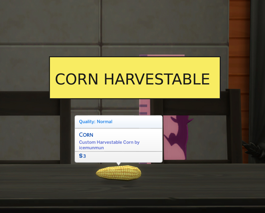 HARVESTABLE CORN - The Sims 4 Mods - CurseForge