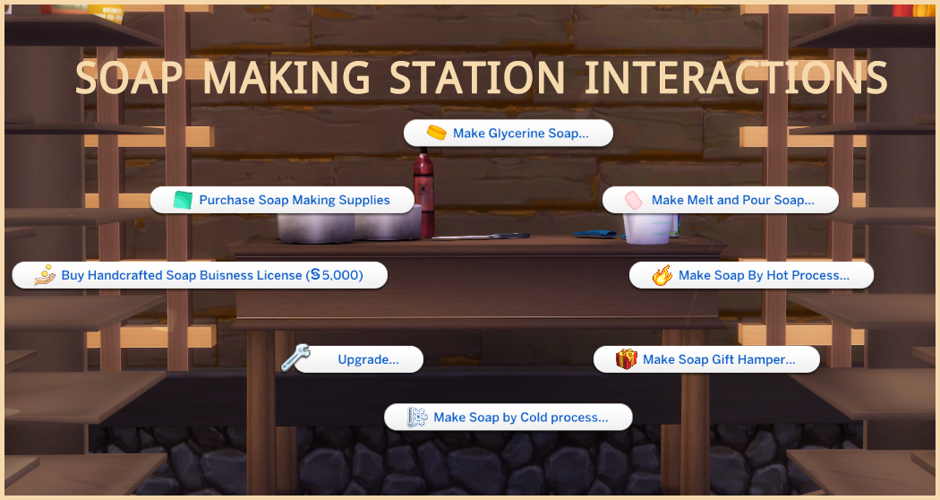 SOAP MAKING STATION - The Sims 4 Mods - CurseForge