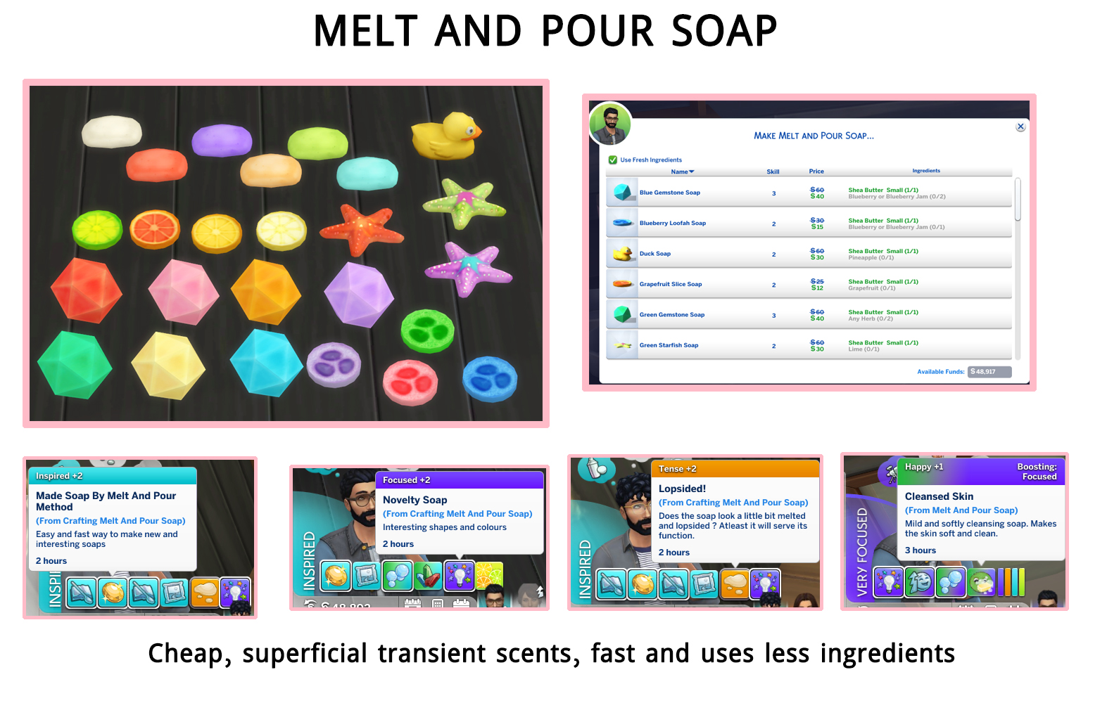 SOAP MAKING STATION - The Sims 4 Mods - CurseForge