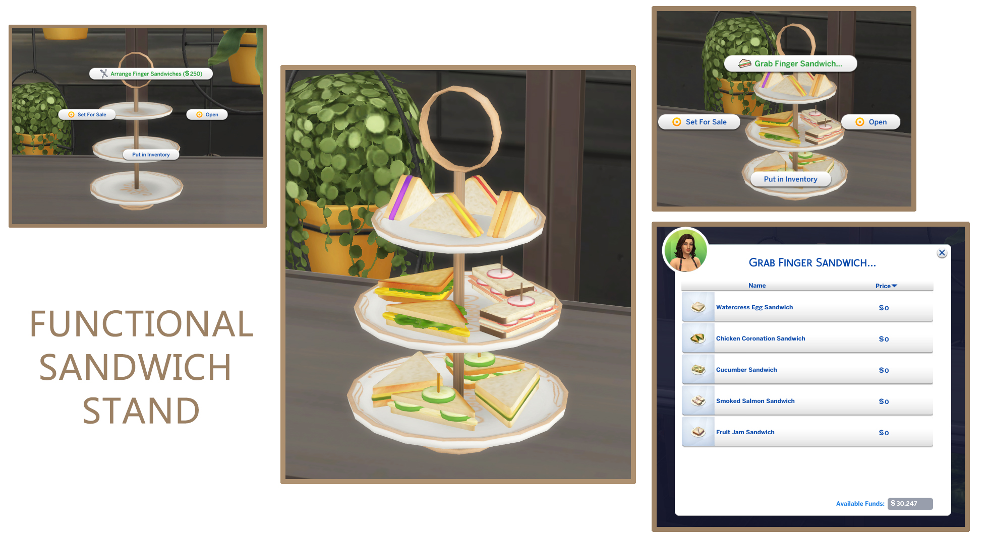 FINGER SANDWICH SET - The Sims 4 Mods - CurseForge