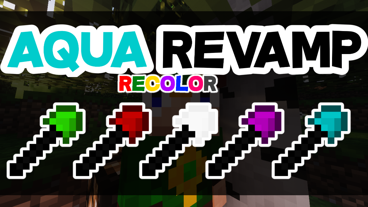 Aqua Revamp Sword Recolored 1.8.9 Minecraft Texture Pack