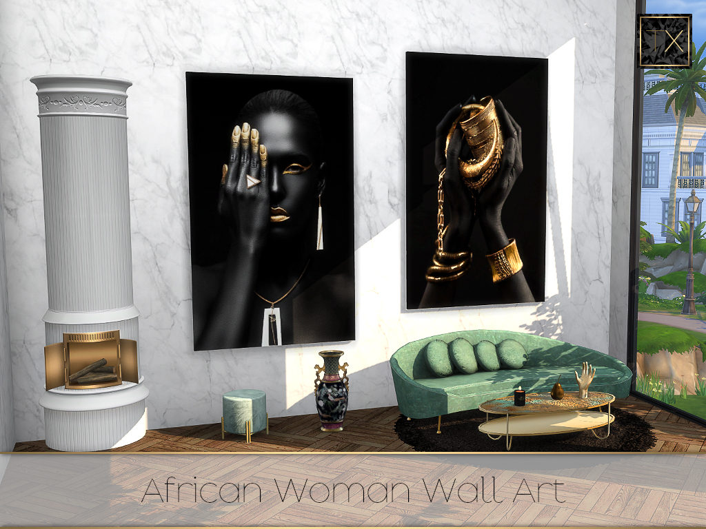 African Woman Wall Art - The Sims 4 Build / Buy - CurseForge