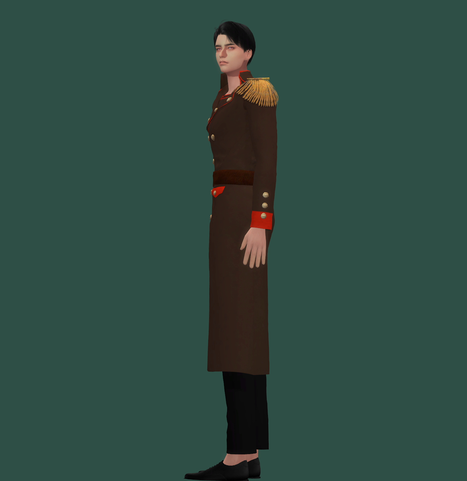 Victor Military Officer Coat - The Sims 4 Create a Sim - CurseForge