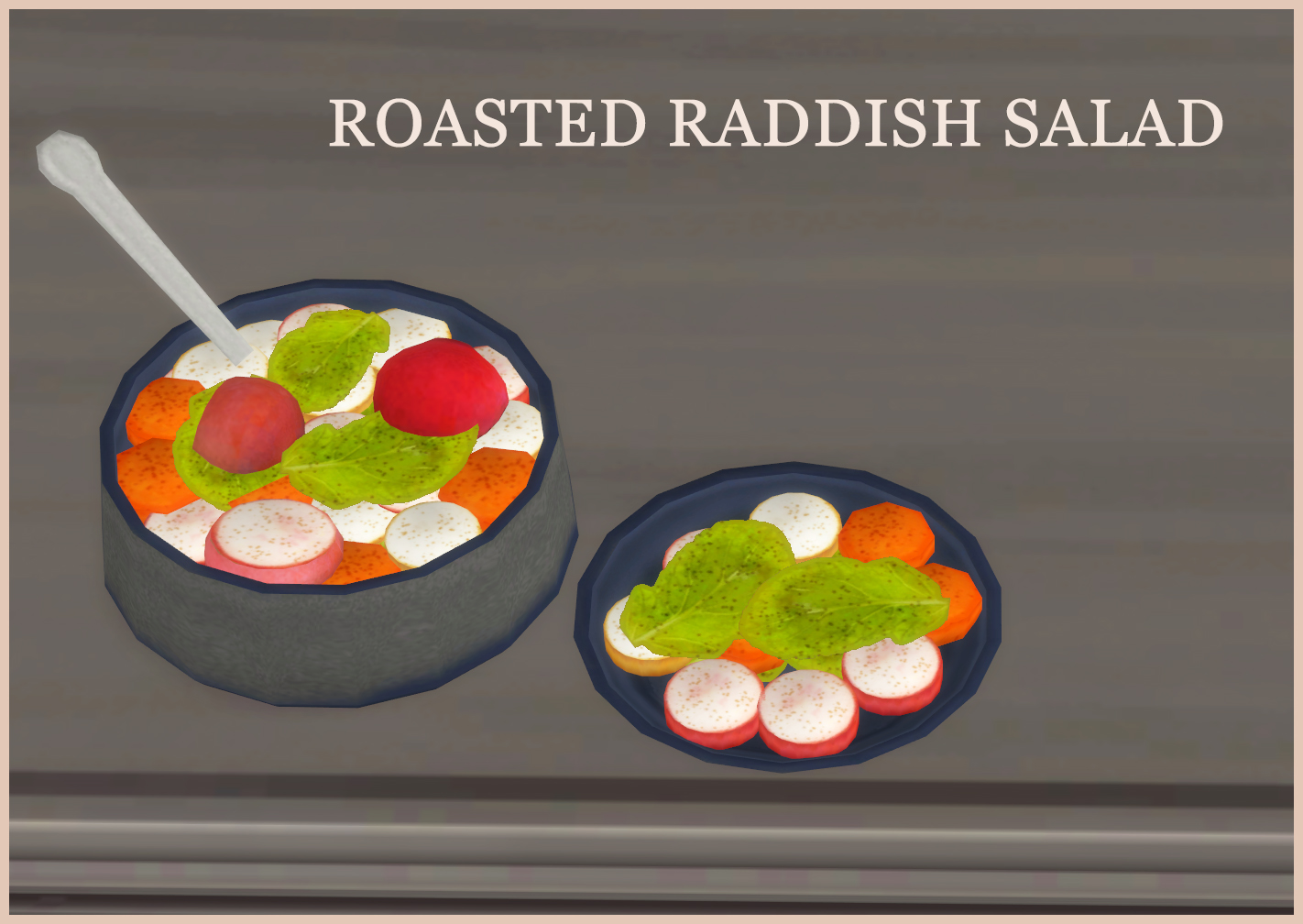 ROASTED RADISH SALAD - The Sims 4 Mods - CurseForge