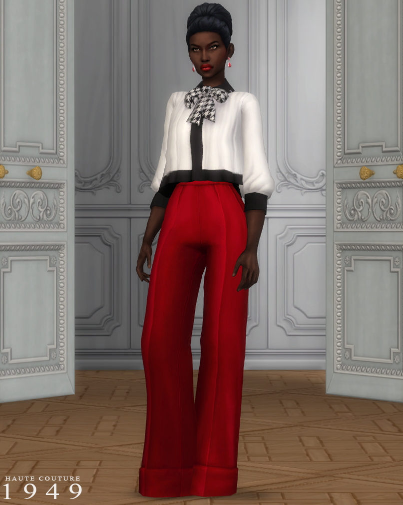 Bow Jacket & Daphne Pants - 1949 Collection - The Sims 4 Create a Sim ...