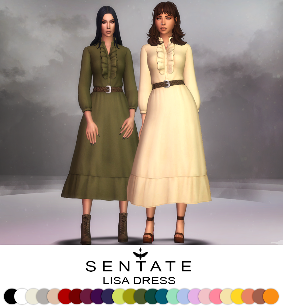 Lisa Dress & Blouse - The Sims 4 Create a Sim - CurseForge