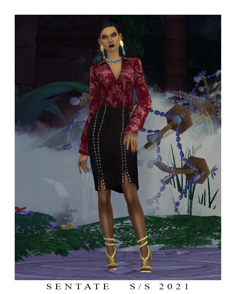 Stella Shirt & Rakaya Skirt - Spring/Summer 2021 Collection - The Sims ...
