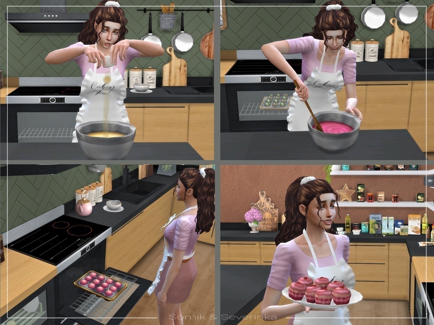 Cupcakes from the Cupcake Machine in the oven - The Sims 4 Mods ...