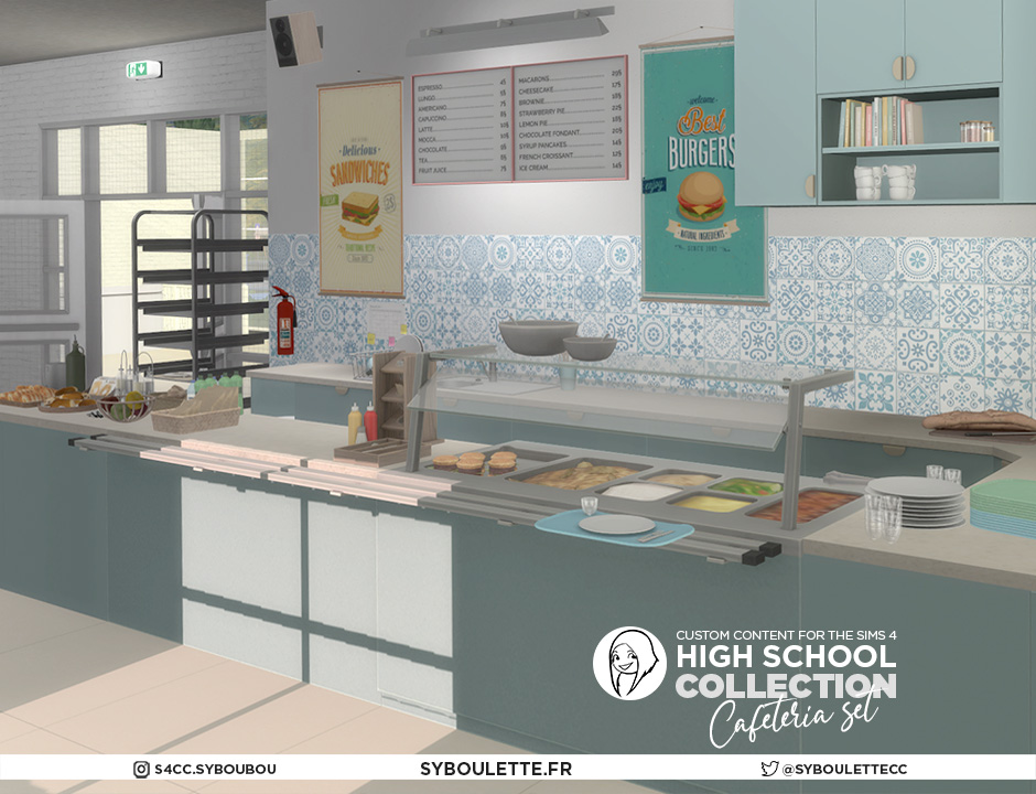 Sims 4 Industrial Cafeteria