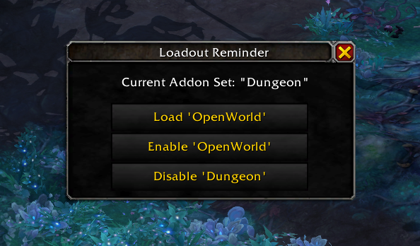 Addon Control Panel LoadoutReminder - World of Warcraft Addons - CurseForge